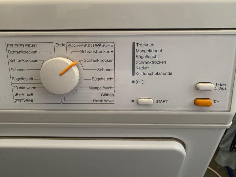 Daunen Trockner Programm